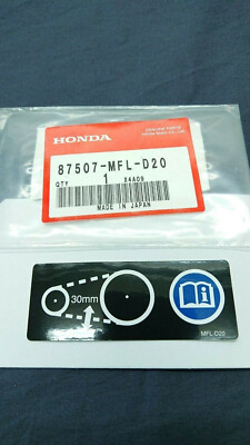Honda CBR1000 NC700 CB650 CRF125F DRIVE CHAIN LABEL 87507-MFL-D20 | eBay