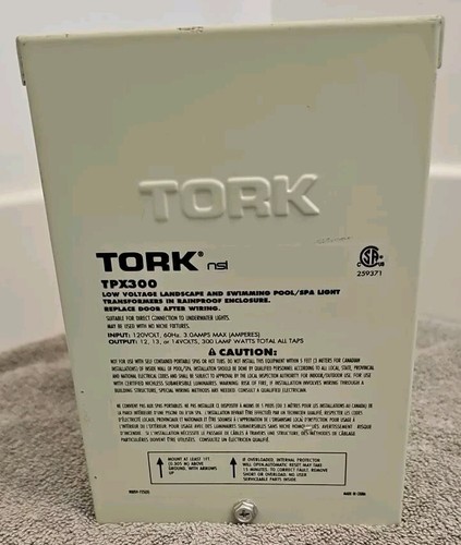 TORK TPX300 300W Low-Voltage 300-Watt Safety Transformer Indoor/OutdOOR ...