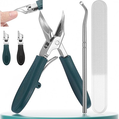 3-Pack Eagle Beak Nail Clippers, Beveled Stainless Steel for Thick ...