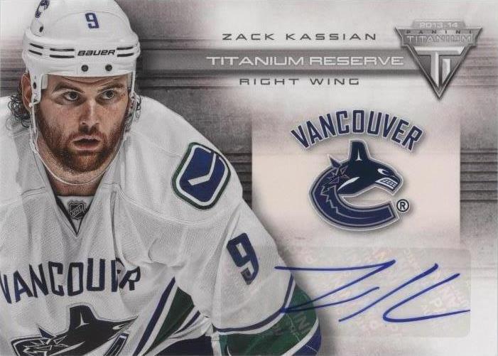 2013-14 Panini Titanium - Reserve Signatures Zack Kassian #TR-ZK (AU ...