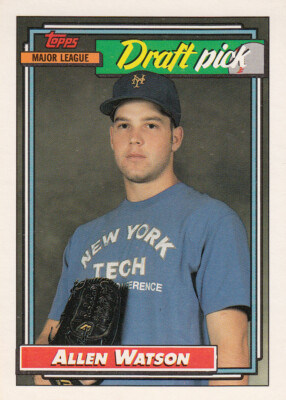 Allen Watson 1992 Topps Draft Pick Card #654 | eBay