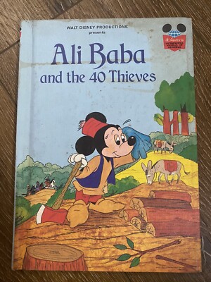Vintage Walt Disney Ali Baba And The 40 Thieves Storybook Illustrated ...