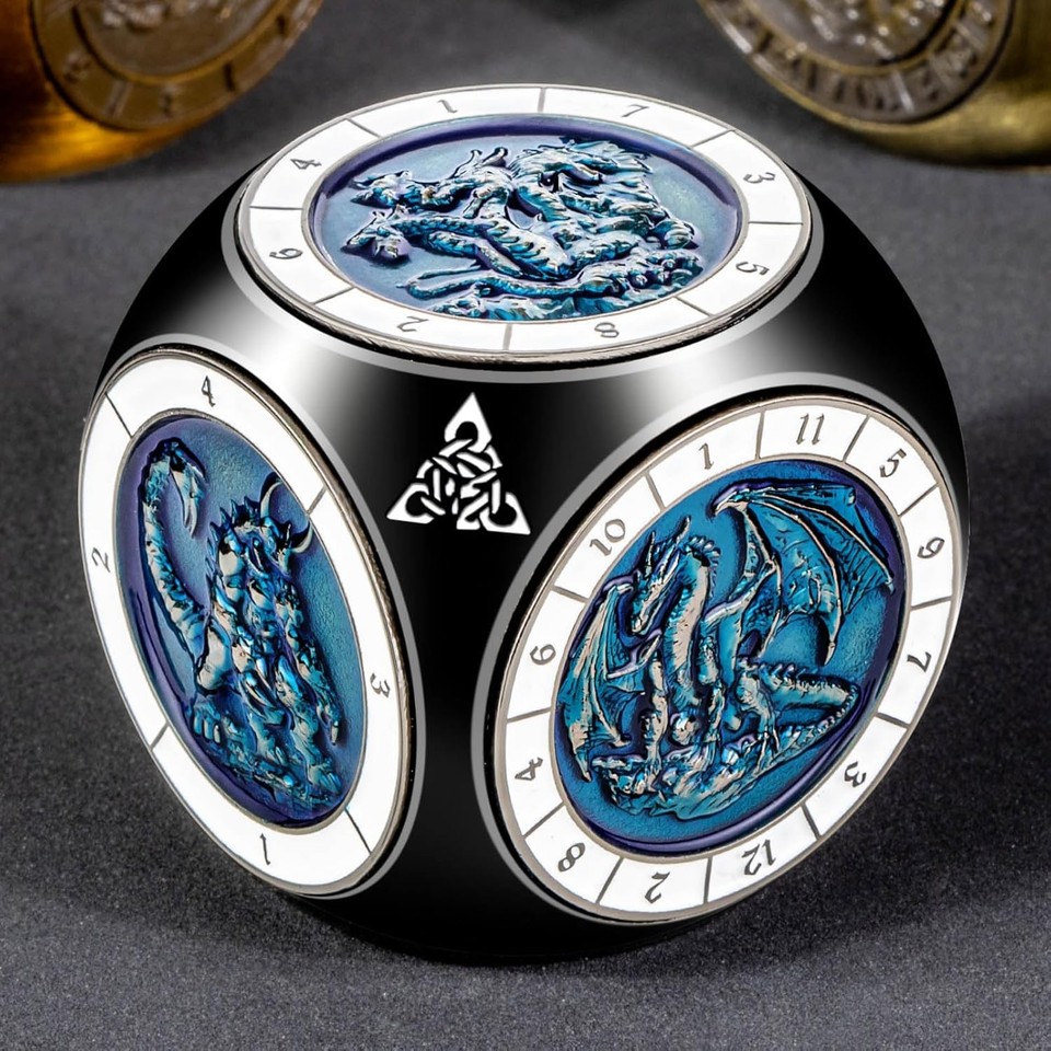 7 in 1 Unique Spinner DND Dice Set D&D, Metal D and D Dice with Gift ...