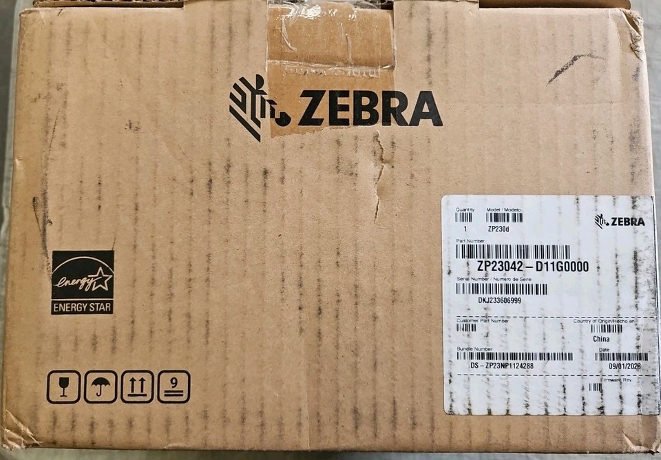 ZEBRA ZP230D THERMAL LABEL PRINTER NEW Sealed Box | eBay