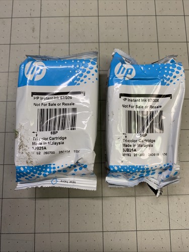HP Instant Ink 67/305 Tricolor Cartridges Only For HP Printer New ...