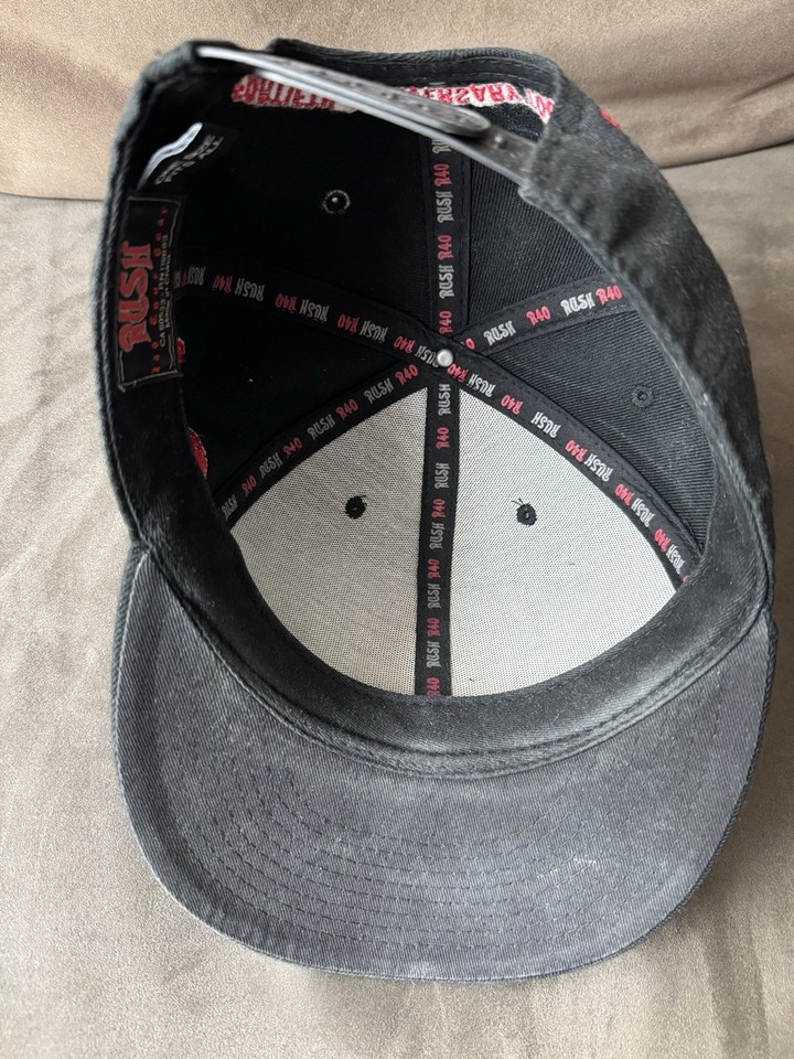 Rush R40 SnapBack Hat 2015 Tour Geddy Lee Alex Lifeson Neil Peart | eBay