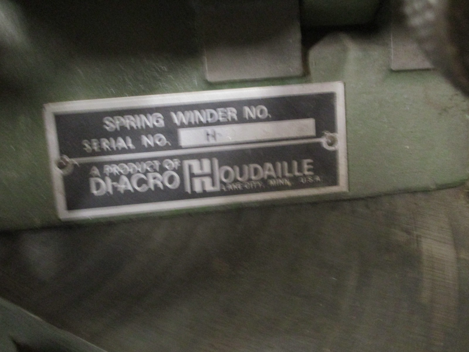 Di-Acro H-2279 Manual Spring Winder Winding Machine USA | eBay