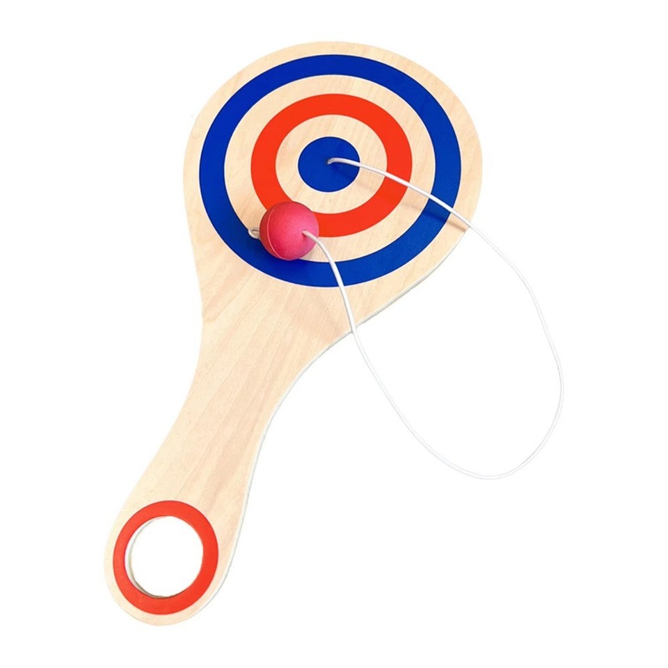 Elastic String Wooden Target Ball Rebound Ball Game Hand Eye ...