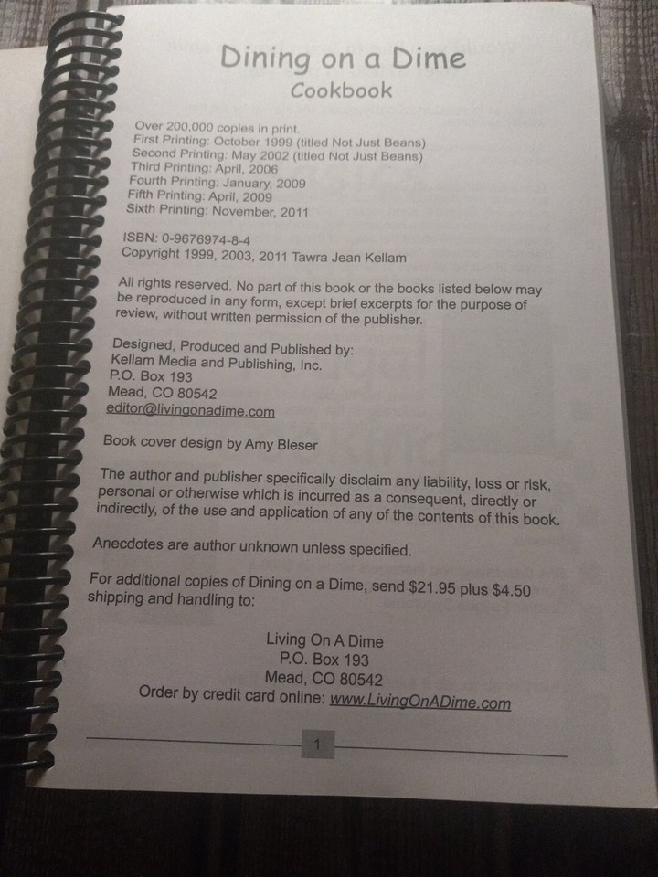 Dining on a Dime Cookbook How to Eat Better and Spend Less ...