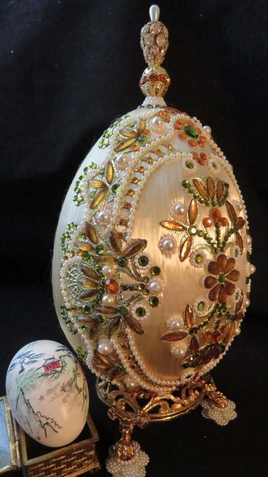 JUNE ZIMONICK ~ 10" Jeweled Centerpiece ~ Easter ~ 1973 ~ 37B ~ French ...