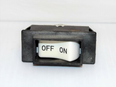 ETA On/Off Rocker Switch : Snap In Mounting : 16A : 250VAC : Black Base ...