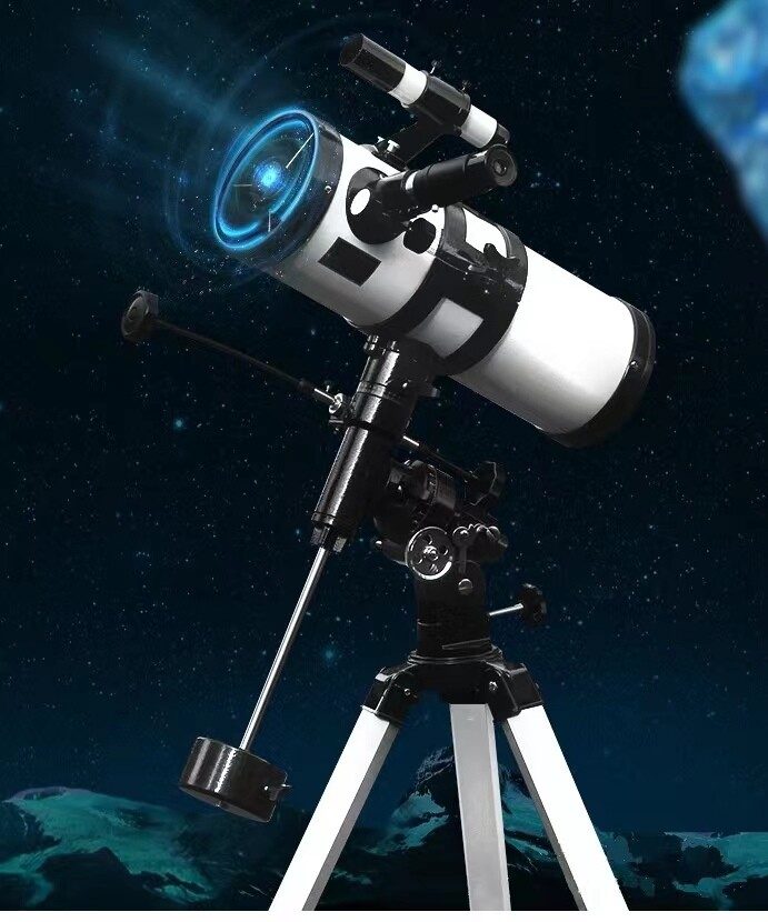Newtonian telescope 114-1000 reflecting telescope with EQ3 equatorial ...