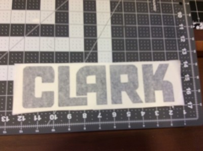 Clark Forklift Decal part # 3798346 Black vinyl Clark Decal | eBay