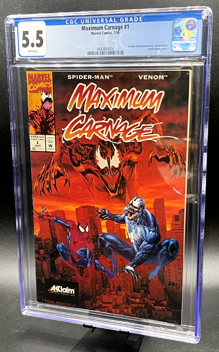 Maximum Carnage #1 Acclaim Ent Promo Marvel Comic 1994 Spider-Man Venom ...