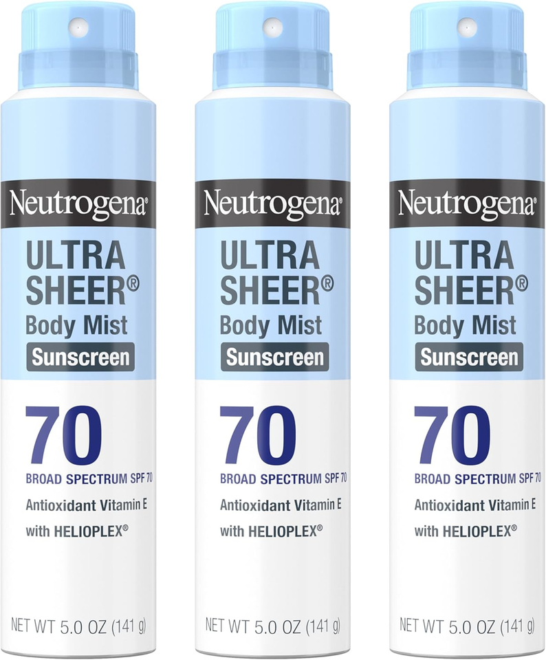 Ultra Sheer Body Mist Sunscreen Spray Broad Spectrum SPF 70 ...