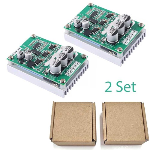2 set DC12V-36V 500W Brushless Motor Drive Control Speed Controller PWM ...