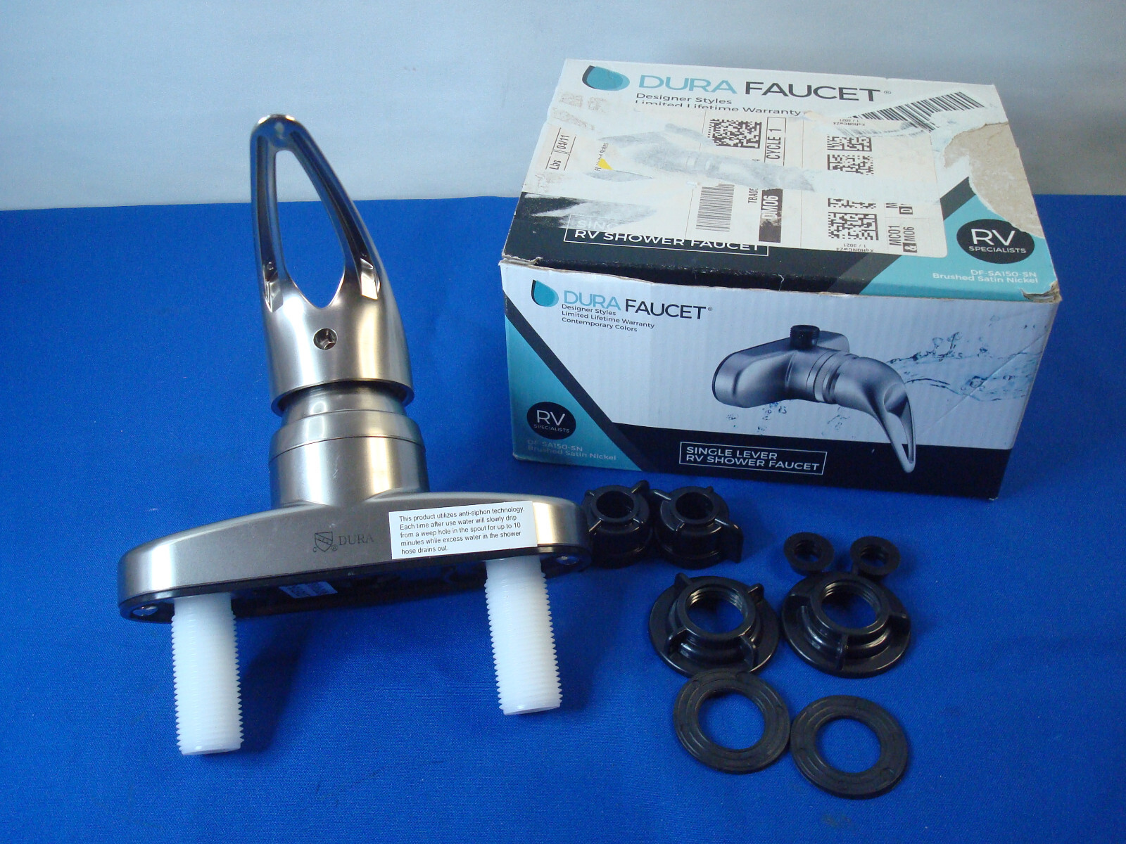 Dura Faucet DF-SA150-SN 4" Satin Nickel Single Lever Shower Control ...