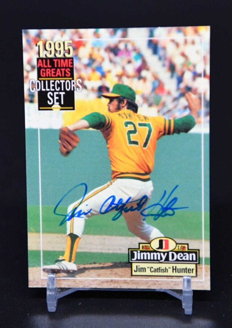 Catfish Hunter Jim 1995 Jimmy Dean All-Time Greats Collectors Set Auto ...