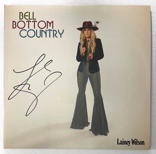 Lainey Wilson Signed Autograph Bell Bottom Country Album Vinyl Record w ...