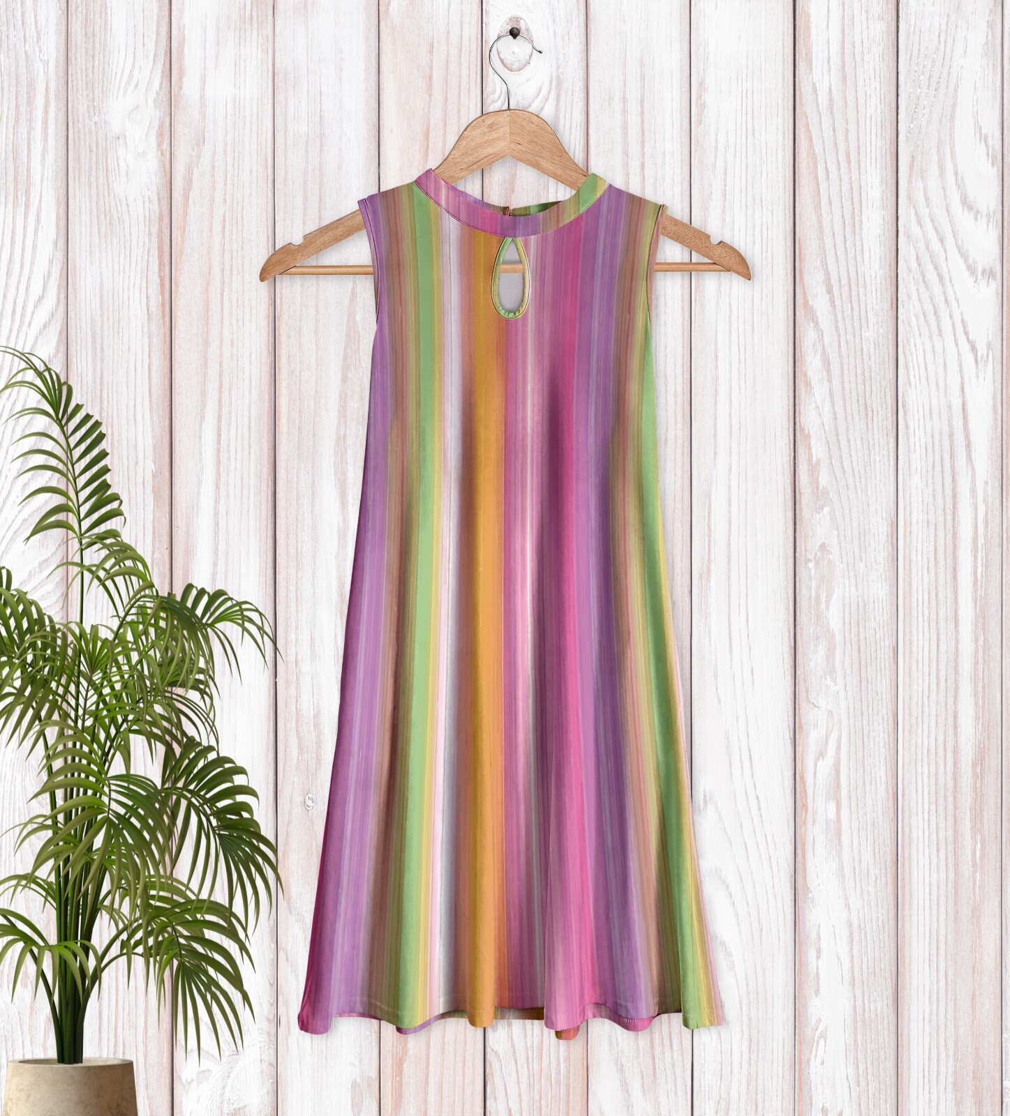 Bon Apple Tea Women's Keyhole Pocket Swing Dress | eBay