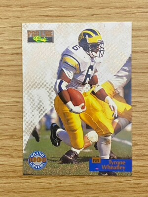 1995 PRO LINE CLASSIC TYRONE WHEATLEY 1000 GRAND GAINERS MICHIGAN #G24 ...