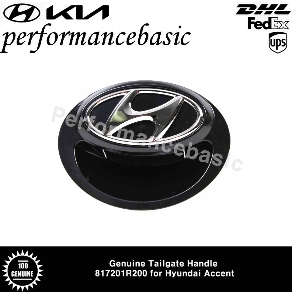 Genuine Tailgate Handle 817201R200 for Hyundai Accent Hatchback 2012 ...