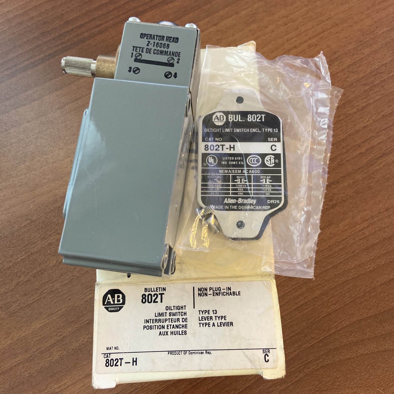 Allen Bradley 802T-H OilTight Limit Switch Ser. C | eBay