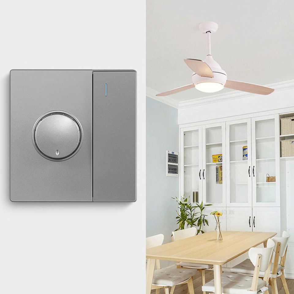 Mounted Stepless Gears Dimmer Switch Speed Control Switch Fan Speed ...