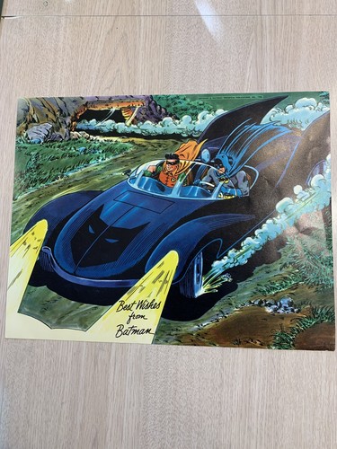 BATMAN COLORFUL ORIGINAL IST EDITION 1966 POSTER 14 X 11 BEAUTIFUL SEE ...