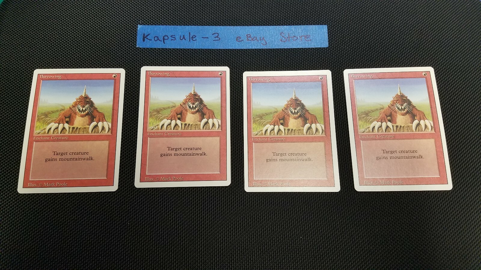 4x Burrowing | Revised | MTG Magic The Gathering Cards | eBay