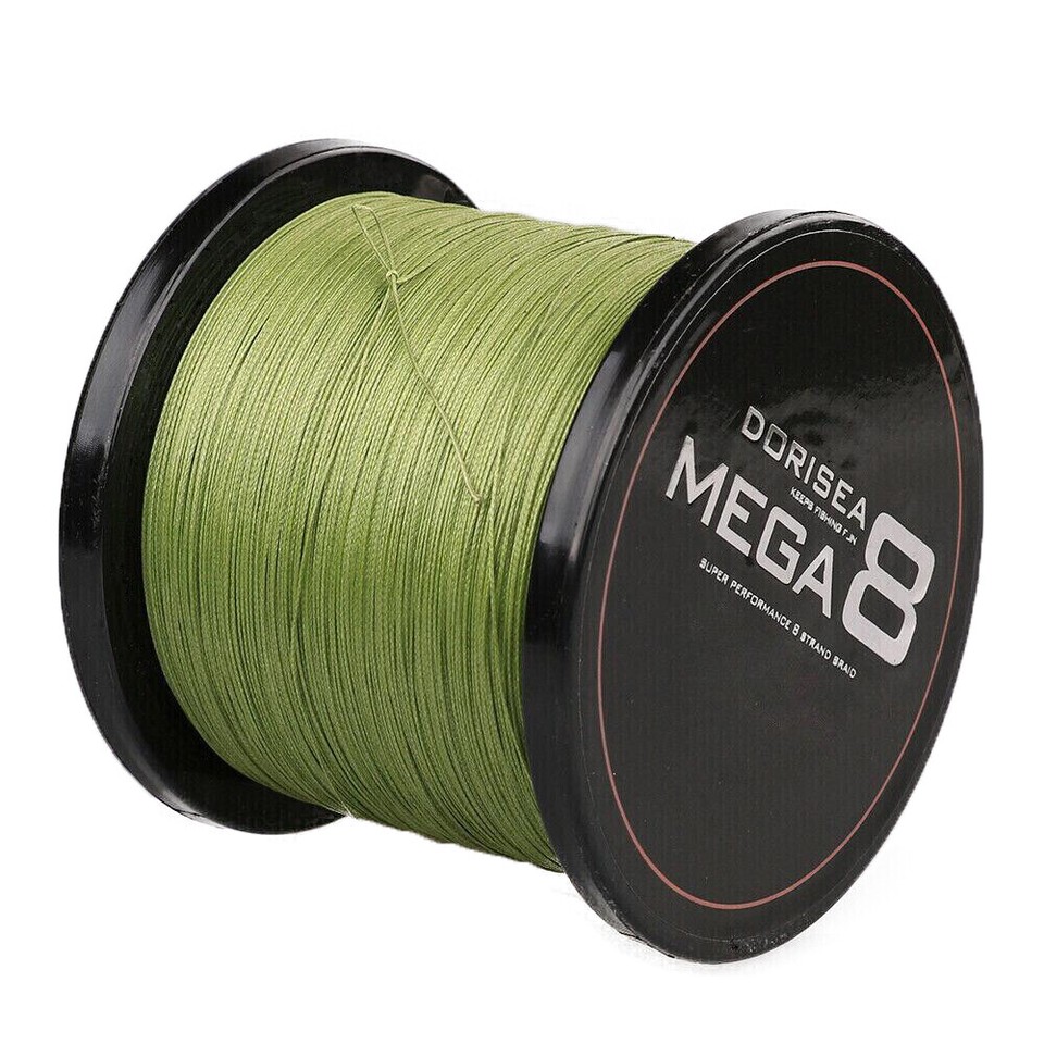 Dorisea Mega 8 Strands Army Green Braided Fishing line PE 100m-2000m ...