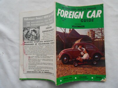 FOREIGN CAR GUIDE Magazine-MAY,1960-VOLKSWAGEN | eBay