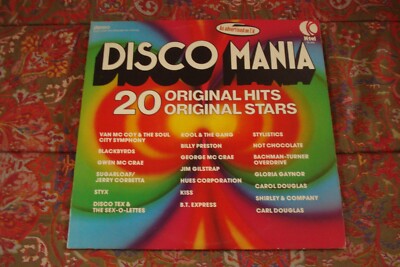 1975 "DISCO MANIA" '20 ORIGINAL HITS' EXCELLENT DISCO POP LP VINYL ...