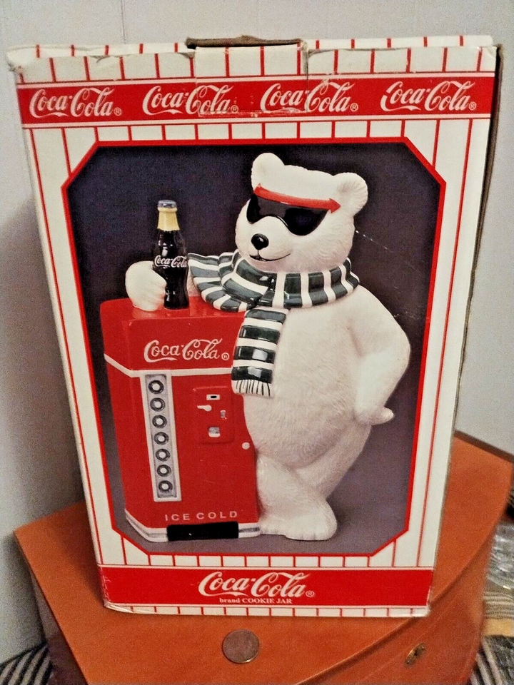 Vintage Coca-Cola Polar Bear 1997 Annual Edition Cool Break Cookie Jar ...