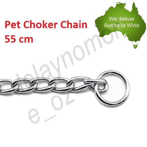 55cm Heavy Duty Choker Collar Chain Pet Check Chains Medium Dog | eBay