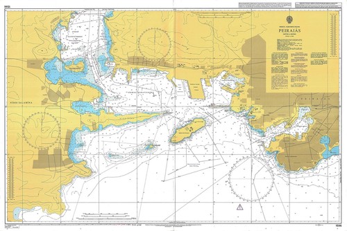 Admiralty 1596 Greece Saronikos Kolpos Peiraias Chart Map Maritime ...