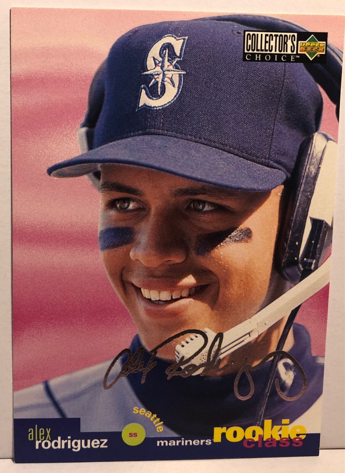 Upper Deck 1995 Silver Signature Alex Rodriguez Rookie Card Near Mint+ ...