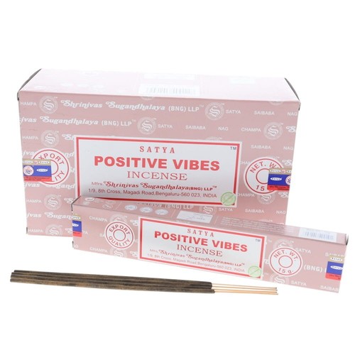 Crystal Wonderland Satya Positive Vibes Incense Sticks | eBay