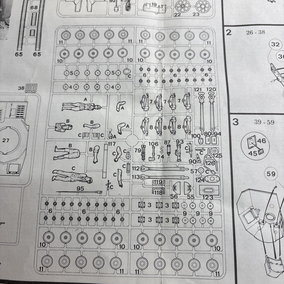 ITALERI 217 Panzer IV Ausf. F1 G 1-35 scale Spares Or Repair Kit Unmade ...