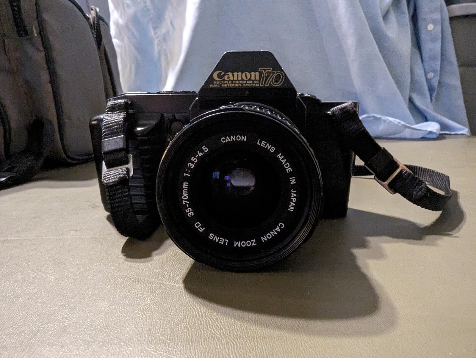 Canon T70 35 mm Camera and 35-70 mm 1:3.5-4.5 lens / For parts | eBay