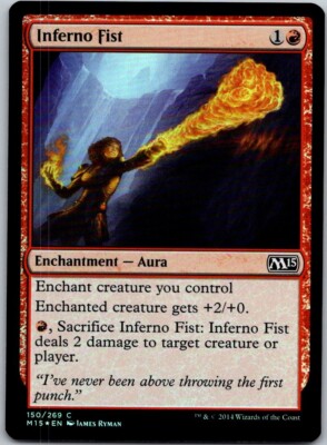 Magic the Gathering Foil Inferno Fist Core Set 2015 M15 MTG Free ...