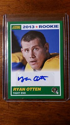2013 RYAN OTTEN PANINI SCORE FOOTBALL ROOKIE AUTOGRAPH CARD #415 | eBay