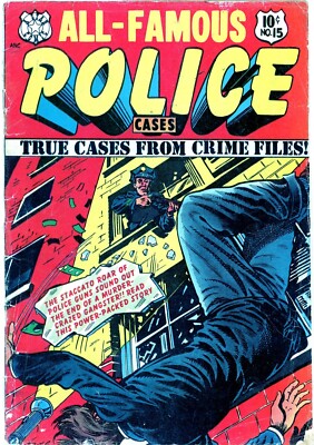 ALL-FAMOUS POLICE CASES #15 1954 Star Comics LB Cole Cover Art Golden ...