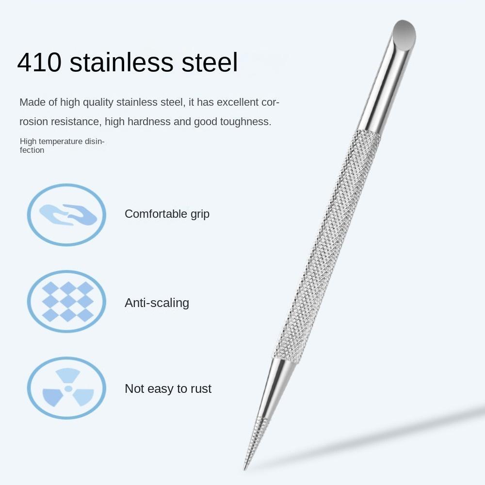 Double Head Nail File Point Drill Stick Dead Skin Pusher Nail Cuticle ...