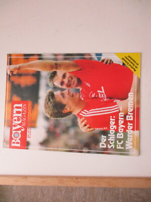 Programm Bayern München - Werder Bremen 90/91 | eBay.de