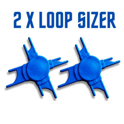 2 x Blue Floater Loop Sizer - Precision Loop Tool for Anglers - Match ...
