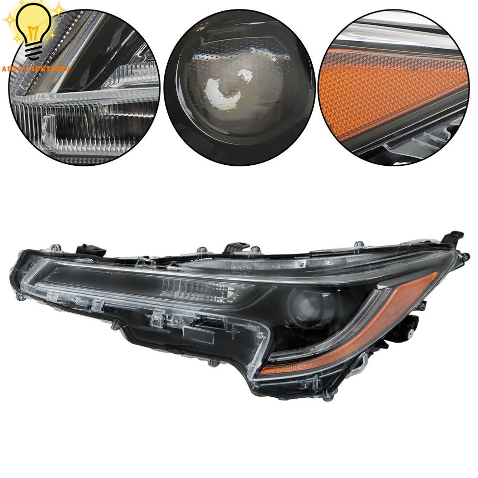 Projector Headlights Driver Side For Toyota corolla L LE 2020-2022 Headlamps LED | eBay