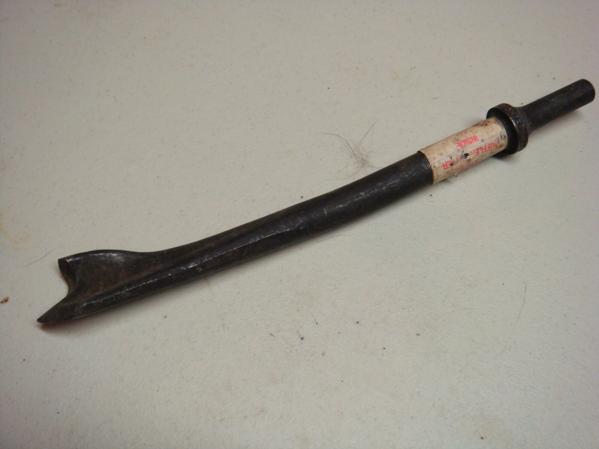 Muffler Chisel Muffler Splitter Air Chisel, .401 In Shank Size,