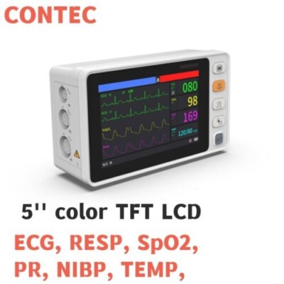 CMS1000 Portable Patient Monitor Vital Signs ICU ECG NIBP SPO2 RESP ...