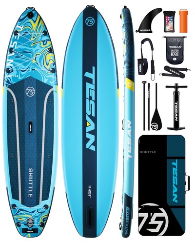 11'6x35'' Extra Wide Inflatable Paddle Board,All-Round Ultra Stable ...